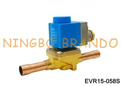 China EVR 15 5/8'' Solder Danfoss Type Solenoid Valve 032F1228 032L1228 for sale