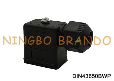 China DIN43650B Waterproof Solenoid Valve Coil Connector IP67 DIN 43650 Form B for sale