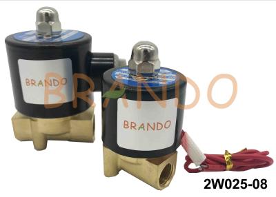 China DN8 2/2 Way 2W025-08 Pneumatic Water Solenoid Valve Brass Body NBR Diaphragm for sale