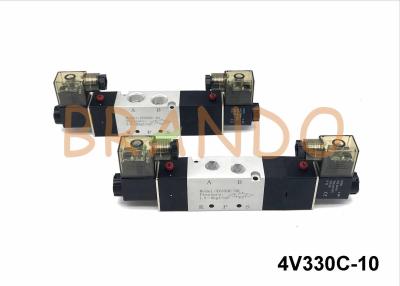 China 3/8'' Pneumatic Solenoid Valves Two Coils Double Control Automation Components for sale