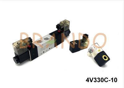 China 3/8'' Pneumatic Solenoid Valves Two Coils Double Control Automation Components for sale