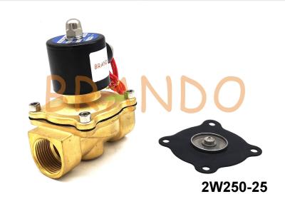 China 2/2 Way DC24Volt 2W250-25 Brass Solenoid Water Valve Pneumatic for sale