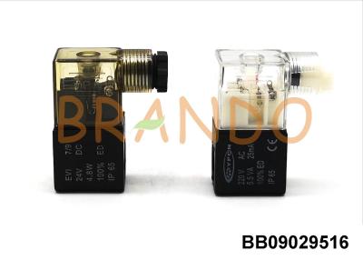 China Pneumatic Cylinder Solenoid Valve Coils 9 Mm Hole DC 24 Voltage / 220VAC for sale