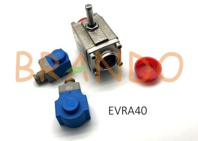 China 042H1142 EVRA 40 Ammonia Refrigerants Servo Operated Piston Refrigeration Solenoid Valve With Butt Weld Connections for sale