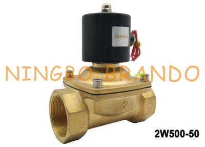 China UNI-D Type UW50 2 Inch Female Thread NC Solenoid Valve 2/2 Way Direct Acting 2W500-50 for sale
