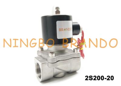 China AC220V 3/4 Inch Normal Close 2/2 Way Uflow Stainless Steel Body Solenoid Valve Customized for sale