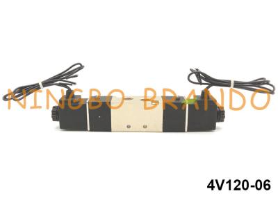 Китай Тип 5/2 путь AirTAC 1/8" клапан соленоида 24VDC двойной катушки пневматический 220VAC 4V120-06 с руководствами летания продается