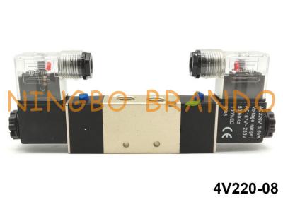China 1/4'' 4V220-08 Airtac Type Pneumatic Solenoid Valve 5 Way 2 Position 220V à venda