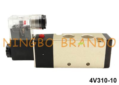 China tipo maneira pneumática 220VAC da válvula de solenoide 3/8" 5/2 de 4V310-10 Airtac à venda