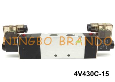 Китай 5/3 клапанов соленоида Airtac пути пневматических печатает 4V430C-15 1/2» 24V 220V продается