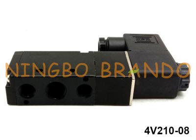 중국 4V210-08 아이르타크 종류 공압 솔레노이드 밸브 5 방식 2는 G1/4 " 24VDC를 배치합니다 판매용