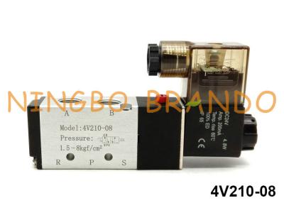 中国 Airtacのタイプ空気の空気電磁弁4V210-08-DC24V 1/4" NPT 販売のため