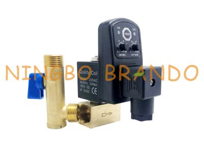China 1/2'' Timer Controlled Automatic Drain Valve For Air Compressor 220V for sale