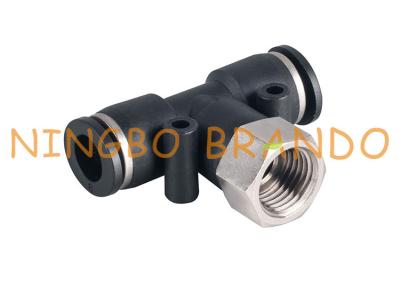 China 1/2'' 12mm Female Branch Tee Quick Connect Pneumatic Hose Fittings for sale