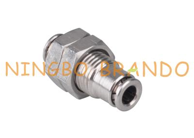 China Bulkhead Union Brass Pneumatic Quick Connect Fittings 1/8'' 1/4'' 3/8'' 1/2'' for sale