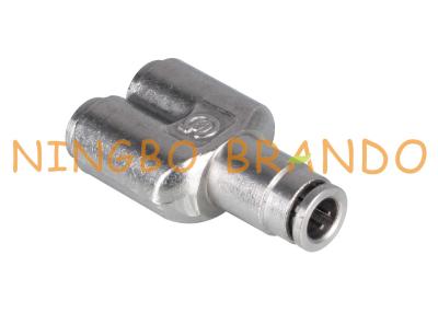 China Union Y Brass Push In Pneumatic Pipe Coupling 1/8'' 1/4'' 3/8'' 1/2'' for sale