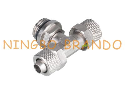 China Quick Twist Pneumatic Fitting Male Banch Tee 1/8'' 1/4'' 3/8'' 1/2'' for sale