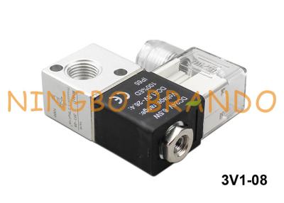 Chine vanne électromagnétique pneumatique d'air de la manière 3V1-08 3 1/4" 12V 24V 110V 220V à vendre