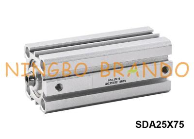 China Airtac Type Pneumatic Cylinder Compact SDA25X75 25mm Bore 75mm Stroke for sale