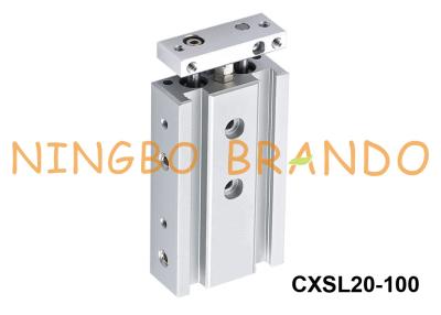 China Double Rod Pneumatic Air Cylinder SMC Type CXSL20-100 100mm Stroke for sale