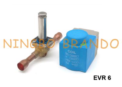 China Refrigerant Liquid Line Solenoid Valve Danfoss Type EVR 6 NC 1/2'' for sale