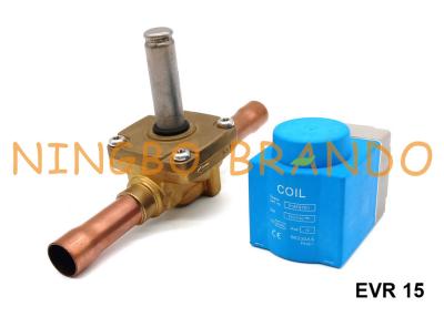 China HVAC Liquid Line Solenoid Valve Danfoss Type EVR 15 NC 5/8'' 032L1228 for sale