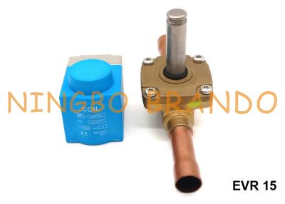 China Danfoss Type EVR 15 NC Refrigeraion Solenoid Valve 5/8'' 24V 220V for sale