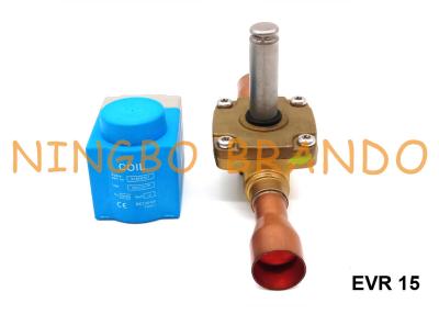 China Danfoss Type EVR 15 NC 7/8'' Refrigeration Solenoid Valve 24VDC 220VAC for sale