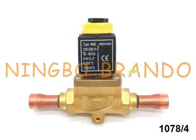 China Castel Type 1078/4 1/2'' Solder Solenoid Valve For Refrigeration System for sale