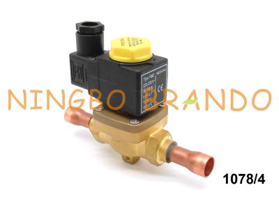 China 1/2 Inch Solder Refrigeration Solenoid Valve Castel Type 1078/4 for sale
