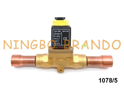 China 5/8 Inch Solder Refrigeration Solenoid Valve Castel Type 1078/5 for sale