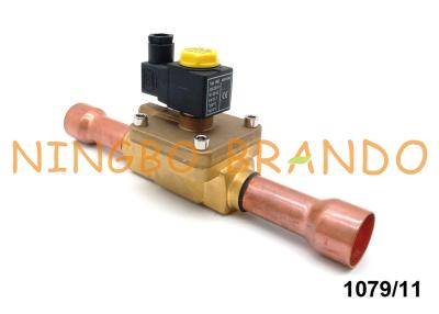 China Castel Type 1079/11 1 3/8'' Solder Refrigeration Units Solenoid Valve for sale