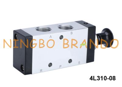 China 4L310-08 Airtac Type Pneumatic Hand Push Pull Valve 5 Way for sale