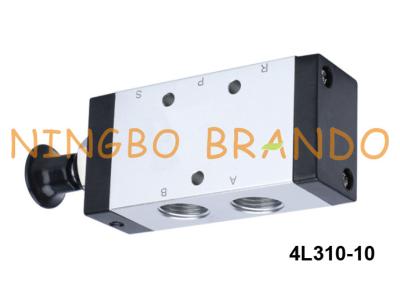 China 4L310-10 Airtac Type Pneumatic Manual Push Pull Valve 5/2 Way for sale