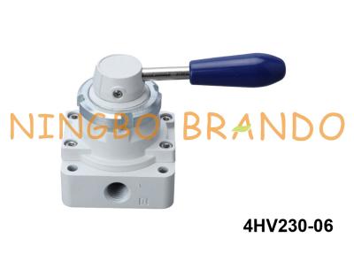 China 4HV230-06 Airtac Type Rotary Hand Lever Air Valve 4/3 Way for sale