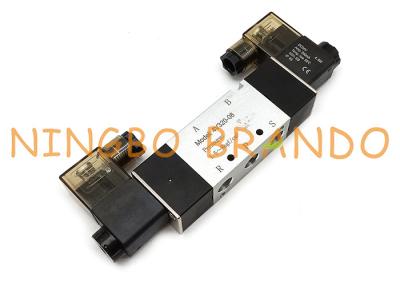 중국 4V320-08 1/4 " 5/2 방식 딘 커넥터 두배 솔레노이드 공압 밸브 판매용