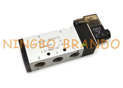 Китай пути соленоида 5/2 4V410-15 1/2» клапан управления воздушным движением одиночного пневматический продается