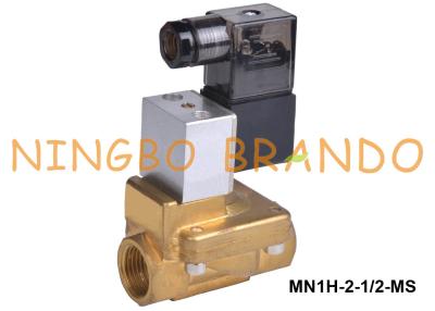 China MN1H-2-1/2-MS 161728 Festo Type Brass Solenoid Valve 1/2'' 24V DC for sale
