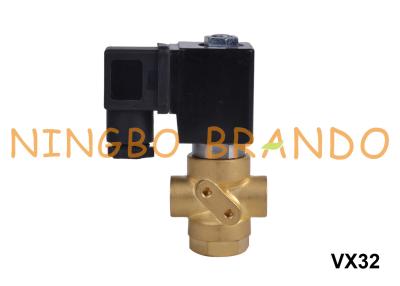 China VX32 SMC Type 3 Way Normally Open Brass Solenoid Valve 1/8'' 1/4'' for sale