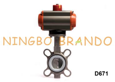 Китай Клапан-бабочка 2" вафли пневматического привода нержавеющей стали 304 DN50 продается