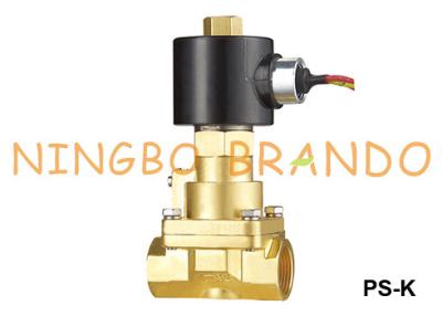 China 2 Way Normally Open Brass Steam Solenoid Valve 3/8'' 1/2'' 3/4'' 1'' for sale