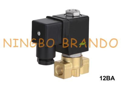 China 1/8'' 1/4'' 3/8'' Water Air Latching Brass Solenoid Valve 6V 12V 24V DC for sale