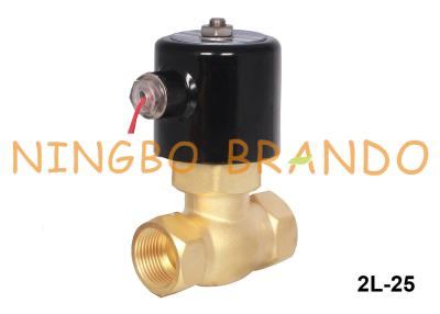 China 2L-25 1'' DN25 Brass Steam Solenoid Valve High Temperature 24V 220V for sale