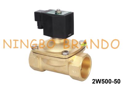 China 2'' 2 Way NC Electric Brass Solenoid Valve Water 24V DC 220V AC for sale