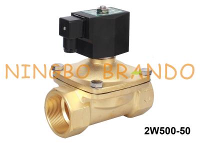 China 2 Inch Brass Water Solenoid Valve 2 Way Normally Closed 24V 220V for sale