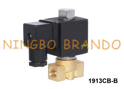 China 2 Way Normally Open Brass Solenoid Valve Water Air 1/4'' 24VDC 220VAC for sale