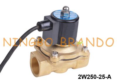 China 1'' Waterproof IP68 Water Brass Solenoid Valve Normally Closed 24V 220V for sale