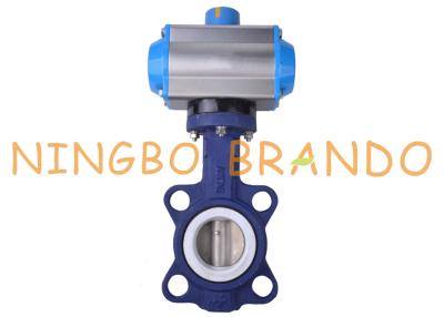 Китай Клапан-бабочка 2" вафли пневматического привода места PTFE литое железо DN50 продается