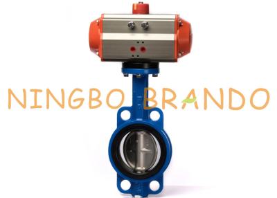 Китай Мягкое литое железо 4" клапан-бабочки вафли пневматического привода уплотнения DN100 продается