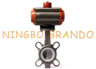 Китай Нержавеющая сталь 2" клапан-бабочки вафли пневматического привода места PTFE DN50 продается